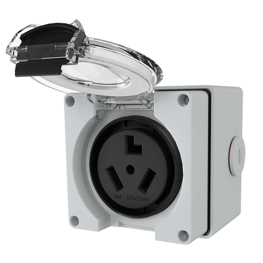 NEMA 10-30R 30A Heavy Duty Industrial Grade Receptacle