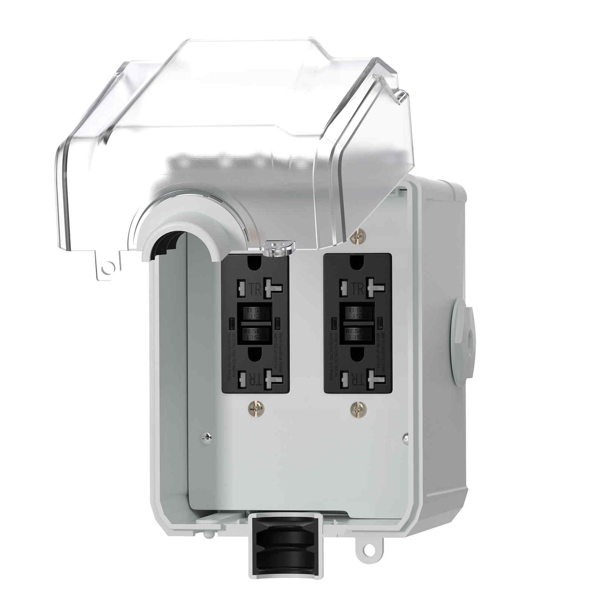 Dual 5 20R WRTR GFCI Sockets 20Amp Outdoor Electrical Outlet Box