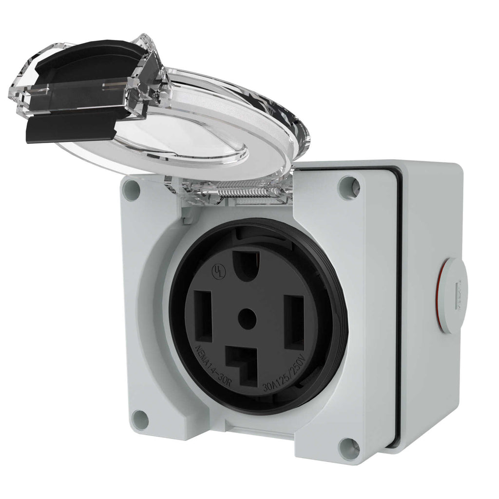 NEMA 14-30R 30A Power Outlet Box Outdoor weatherproof