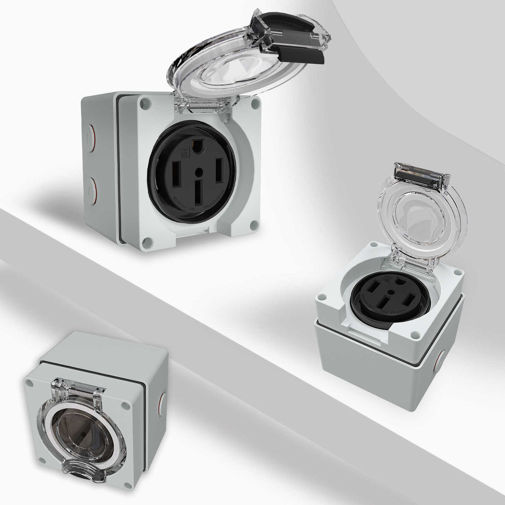 NEMA 14-50R BOX 50Amp RV Power Outlet Box 125/250V