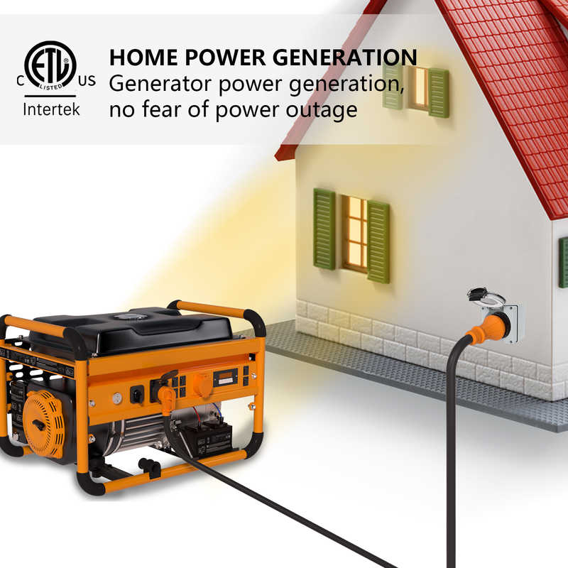 NEMA SS2-50P 50A Generator Power Inlet Box Weatherproof